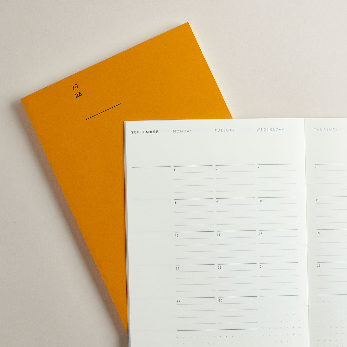 2026 Monthly Planner | Month per double page | A5 | MARK+FOLD