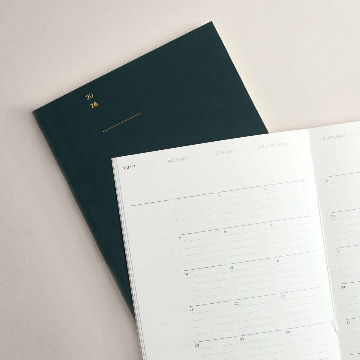 2026 Monthly Planner | Month per double page | A5 | MARK+FOLD